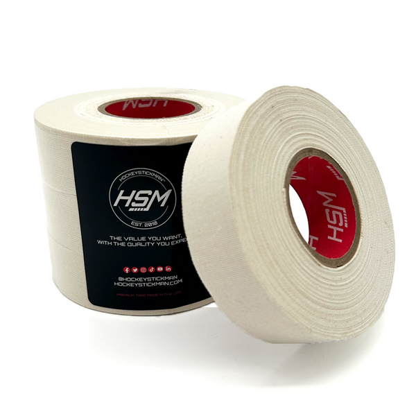 HSM White Hockey Tape – HockeyStickMan Canada