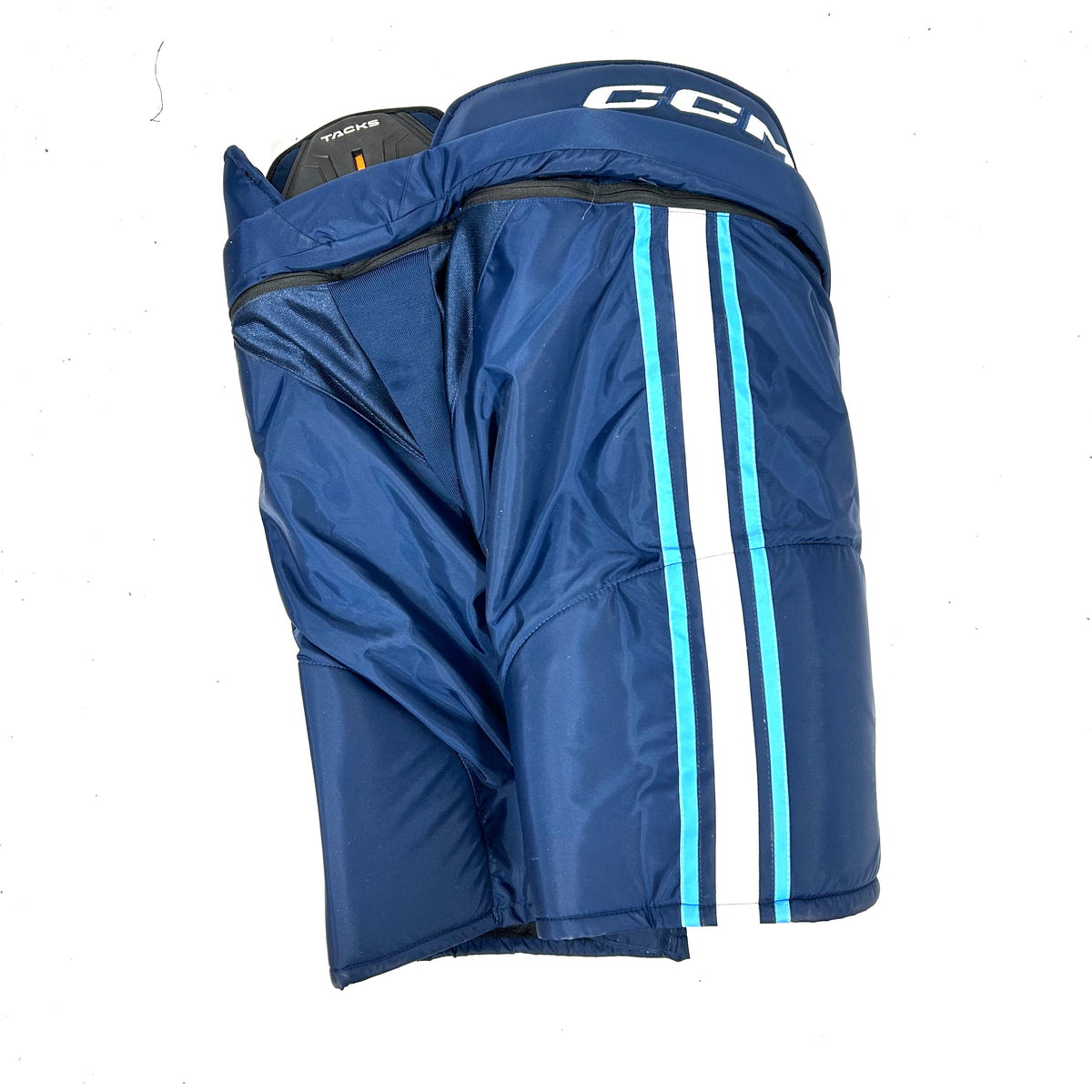 CCM Tacks 95C - Pro Stock Hockey Pants (Sky Blue/Navy) – HockeyStickMan ...
