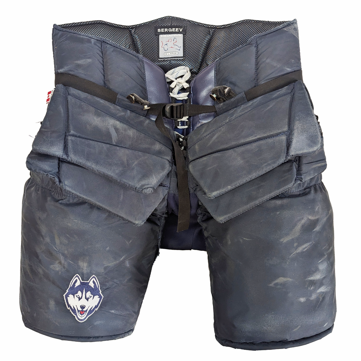 Vaughn Pro Custom - Used Pro Stock Goalie Pants (Navy) – HockeyStickMan ...