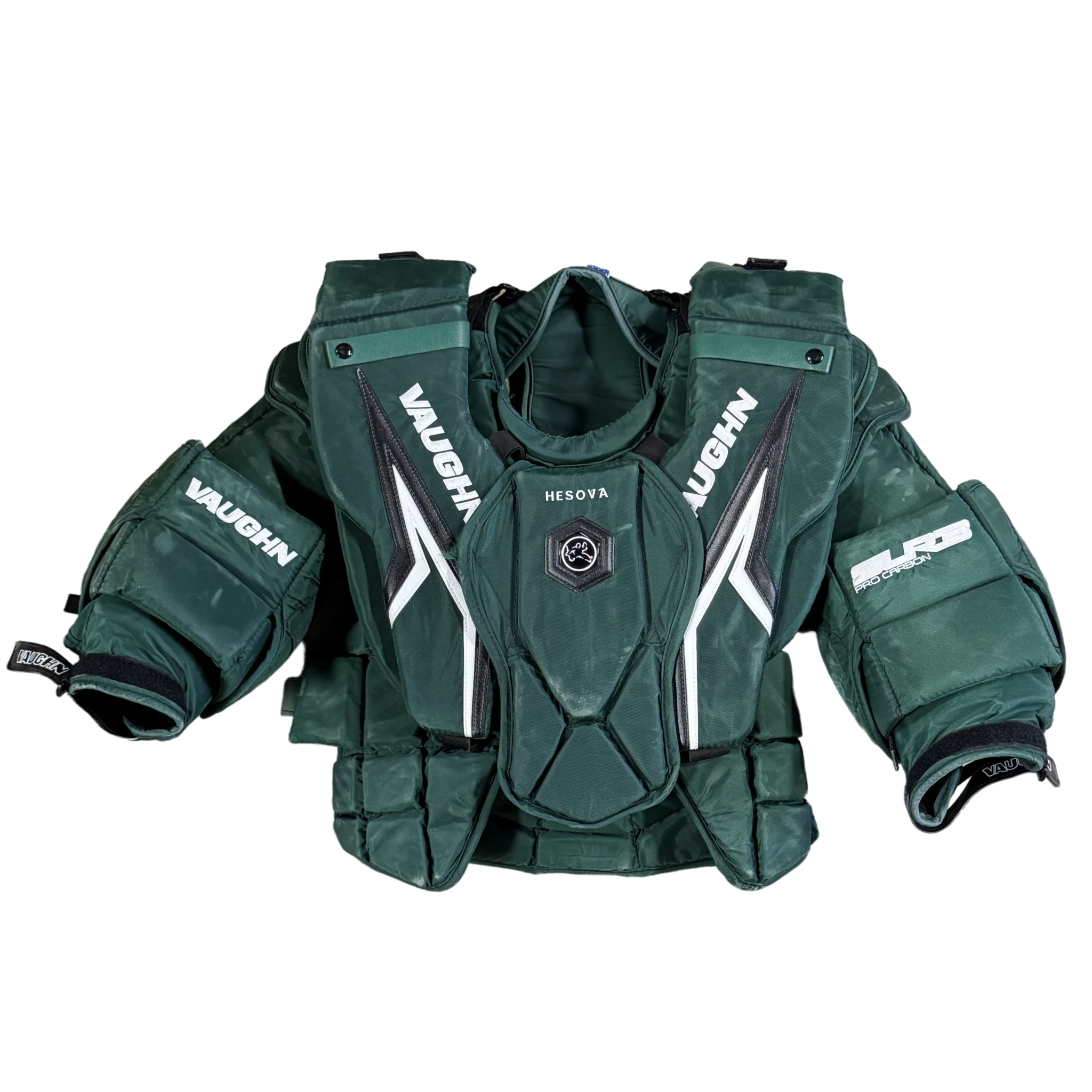 Vaughn SLR3 Pro Carbon - Used Pro Stock Goalie Chest Protector (Green)