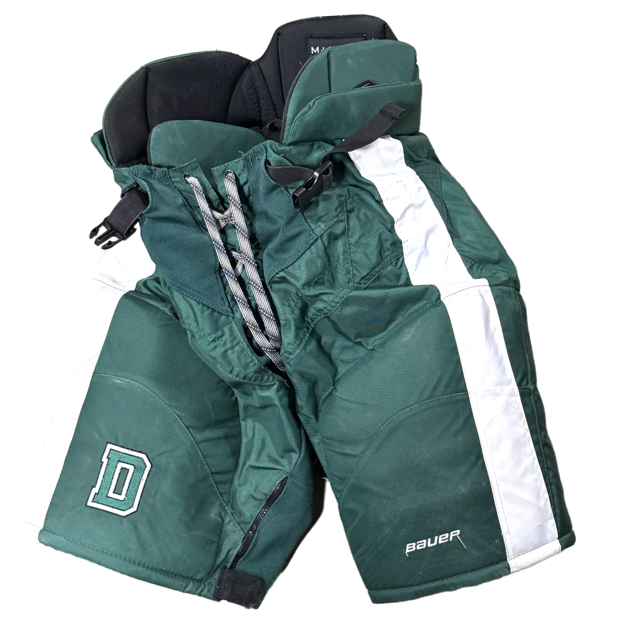 Bauer Nexus - Used NCAA Women's Pro Stock Hockey Pants (Green/White)