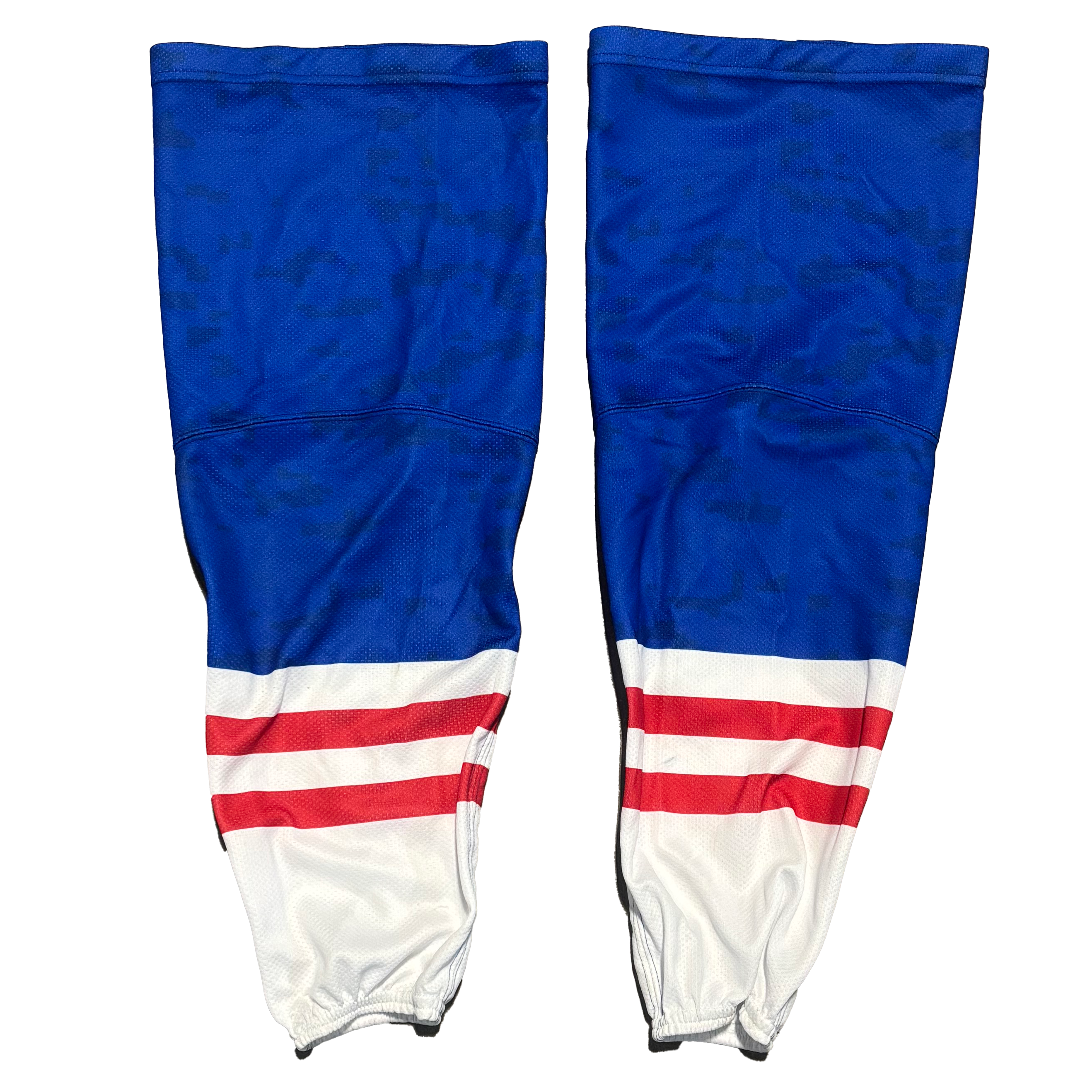 QMJHL - Used Hockey Socks - (Blue/Red/White)
