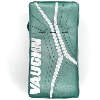 Vaughn Velocity V10 - Used NCAA Pro Stock Goalie Blocker (Green/White)