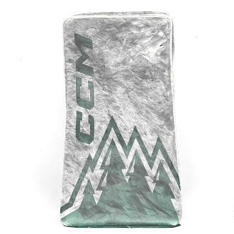 CCM Extreme Flex 6 - Used NCAA Pro Stock Goalie Blocker (White/Green T