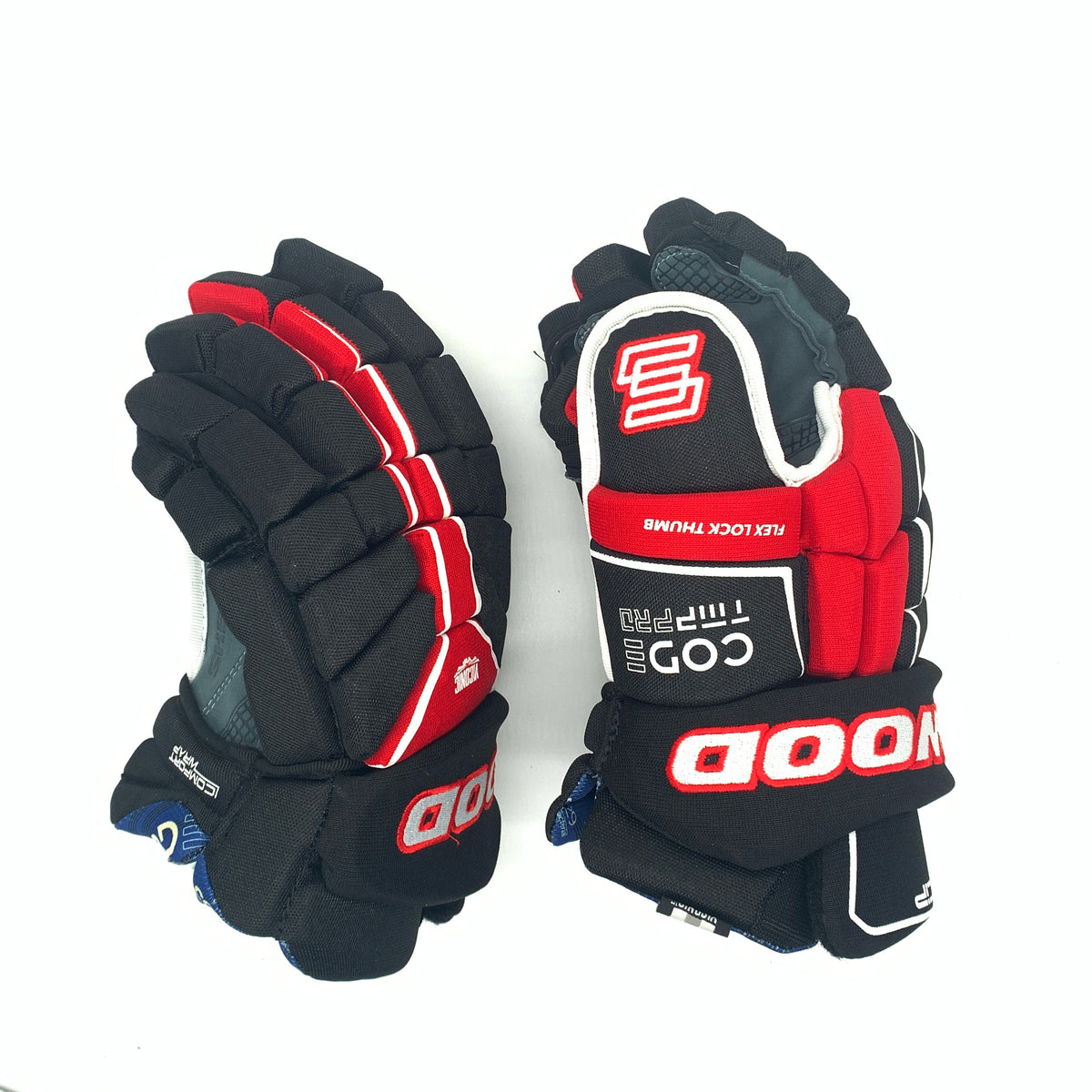 Sherwood Code TMP Pro - Senior Hockey Glove (Black/Red/White ...