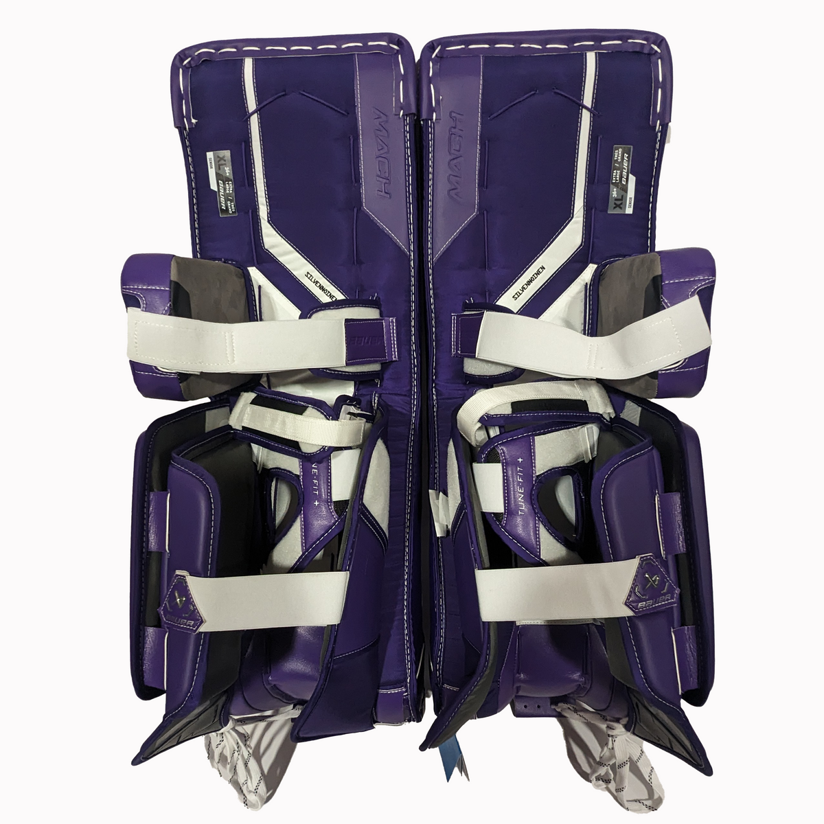 Bauer Supreme Mach - New Pro Stock Senior Goalie Pad Set (Purple ...