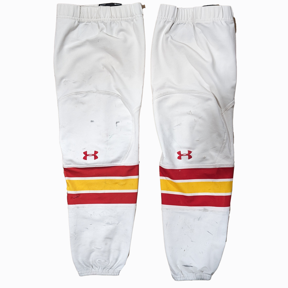 NCAA - Used Under Armour Hockey Socks (White/Red/Yellow ...